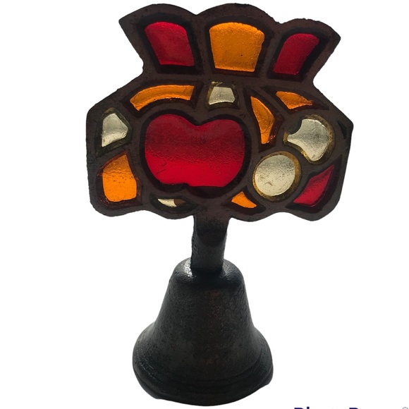 Counterpoint | Accents | Stained Glass Apple And Cherries Cast Iron ...